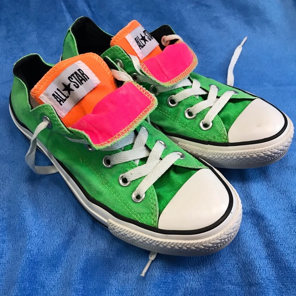 Converse | Shoes | Converse Chuck Taylor Doubletongue Neon Green ...